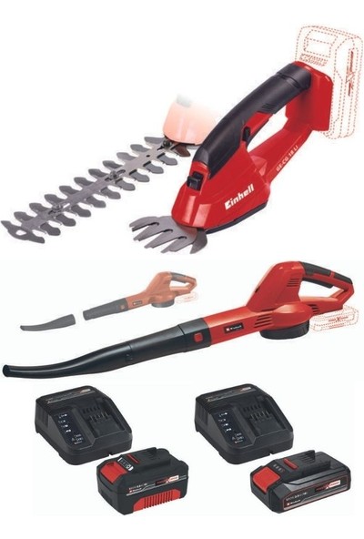 Einhell Ge-Cg 18'li Akülü Çim ve Çalı Makası Ge-Cl 18/1 Akülü Yaprak Üfleme 2.5AH-4.0AH Bahçe Seti Einhell Ge-Cg 18'li Akülü Çim ve Çalı Makası Ge-Cl 18/1 Akülü Yaprak Üfleme 2.5AH-4.0AH Bahçe Seti
