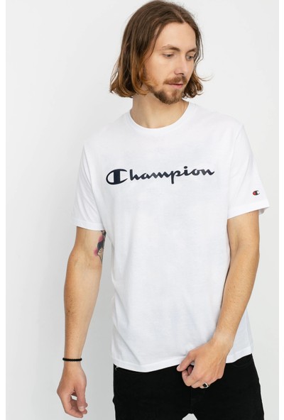 Champıon Erkek T-Shirt 214142-WHT