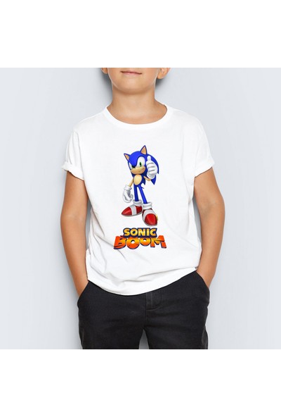Morinna Sonic Boom Kirpi Sonic Çocuk Tişört T-Shirt Mr-05