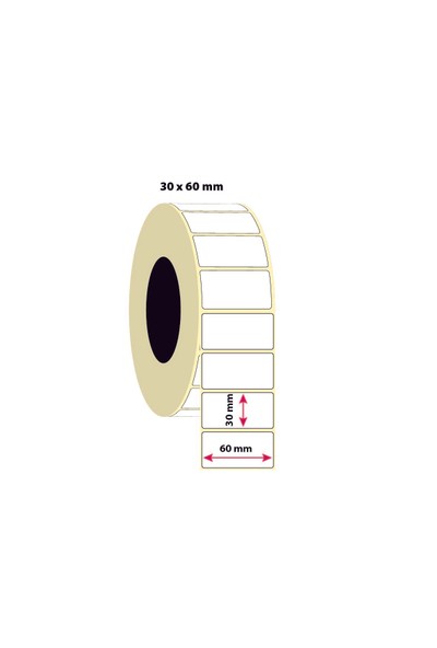 İşimiz Etiket 30X60MM Kuşe Etiket | 6 Rulo | 1500 Sarım | İşimiz Etiket 30X60MM Kuşe Etiket | 6 Rulo | 1500 Sarım |
