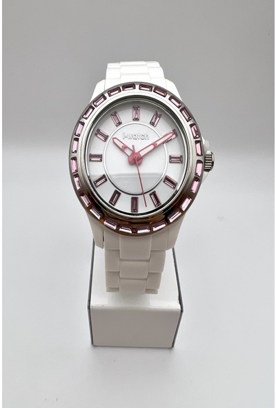 I-Watch Beyaz 1. Kalite Şık Spor Kadın Kol Saati HDS52