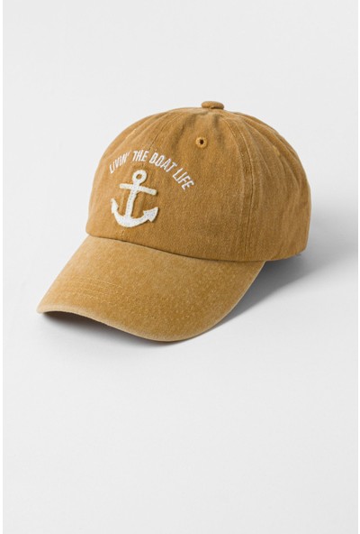 Kitti Erkek Çocuk Deniz Çapa Nakışlı Şapka