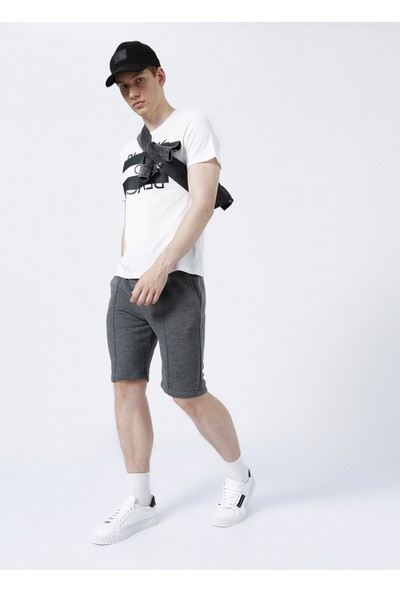 Black On Black Sweat Şort, 2xl, Antrasit