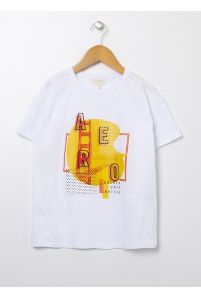 Aeropostale T-Shirt, 13-14 Yaş, Beyaz