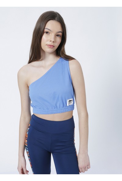Limon Sose Geniş Yaka Dar Kalıp Düz Mavi Kadın Bluz Limon Sose Geniş Yaka Dar Kalıp Düz Mavi Kadın Bluz
