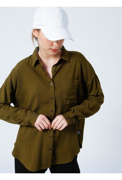 National Geographic Gömlek, L, Haki