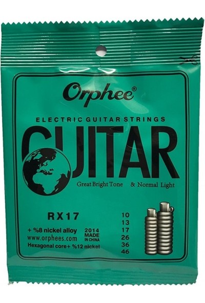 Orphee Orphee RX17 Elektro Gitar Teli Orphee Orphee RX17 Elektro Gitar Teli