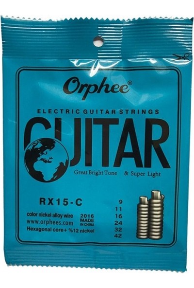 Orphee Orphee RX15-C Elektro Gitar Teli Orphee Orphee RX15-C Elektro Gitar Teli