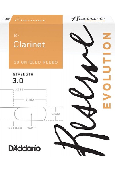 Daddario Woodwinds D'addarıo Woodwınds DCE1030 Bb Klarnet Kamışı No: 3 (1o'lu Kutu) Daddario Woodwinds D'addarıo Woodwınds DCE1030 Bb Klarnet Kamışı No: 3 (1o'lu Kutu)