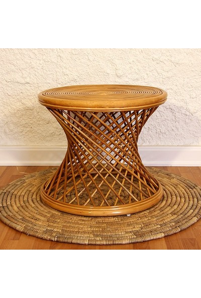 Renesse Home Mandera El Yapımı Rattan Sehpa