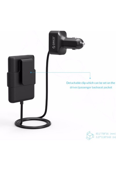 Orıco 5 Port Qc3.0 Araç Hızlı Şarj Orıco 5 Port Qc3.0 Araç Hızlı Şarj