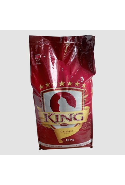 King Kuzu Etli&pirinçli Yetişkin Kedi Maması 15 kg