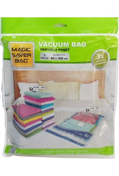 Magic Saver Bag Vakumlu Hurç Xxl 80*100 cm Magic Saver Bag Vakumlu Hurç Xxl 80*100 cm