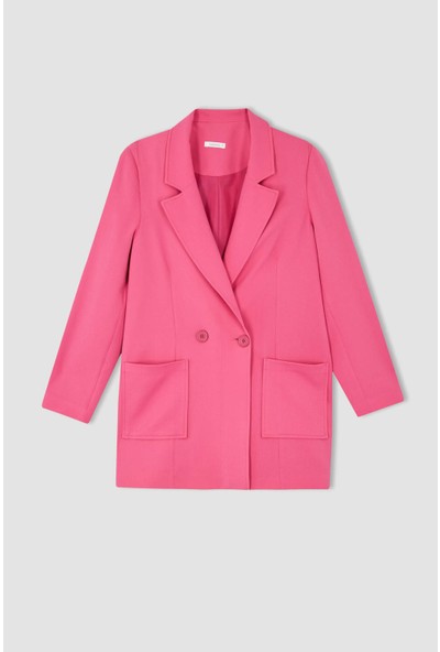 DeFacto Oversize Fit Krep Blazer CEKET Y3066AZ22SP