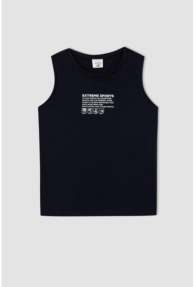 DeFacto Erkek Çocuk Bisiklet Yaka Regular Fit Atlet X9964A622SM