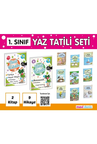 Mavi Deniz Yayınları 1.sınıf Yaz Tatil Kitabı Seti Etkinlik Tekrar Hazırlık Hikâye Mavi Deniz Yayınları 1.sınıf Yaz Tatil Kitabı Seti Etkinlik Tekrar Hazırlık Hikâye