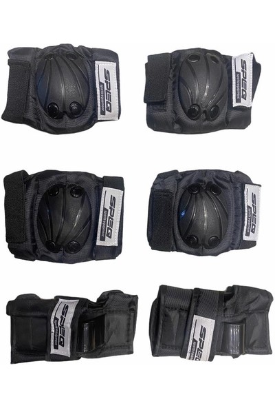 Speq Dizlik Dirseklik Koruma Seti Bisiklet Paten Kaykay M Beden - Siyah Speq Dizlik Dirseklik Koruma Seti Bisiklet Paten Kaykay M Beden - Siyah
