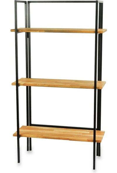 Evistro Dekoratif Büyük Duvar Rafı Kitaplık 3 Katlı