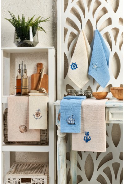 Şilay Home Şilay 6'lı Mutfak Kurulama Bezi Marin Seti 45X60 Şilay Home Şilay 6'lı Mutfak Kurulama Bezi Marin Seti 45X60