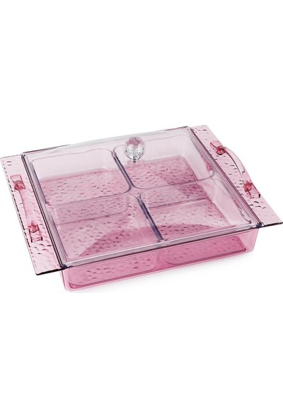 Luwi Shopping Mürdüm Rengi 4'lü Saray Kahvaltılık