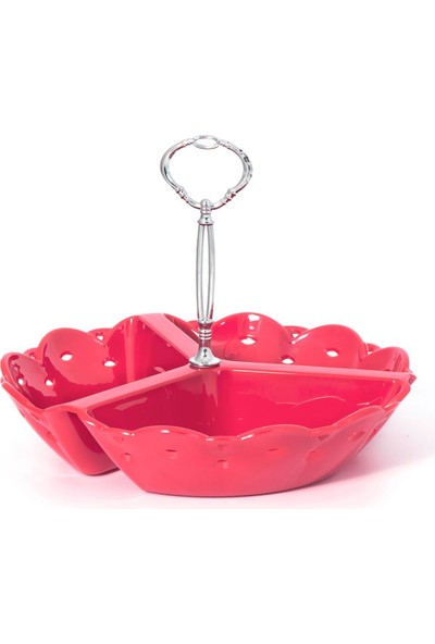 Luwi Shopping 3'lü Soft Fuşya Delikli Çerezlik Kase Luwi Shopping 3'lü Soft Fuşya Delikli Çerezlik Kase