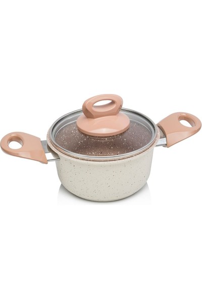 12 cm Krem Mini granit Tencere 12 cm Krem Mini granit Tencere