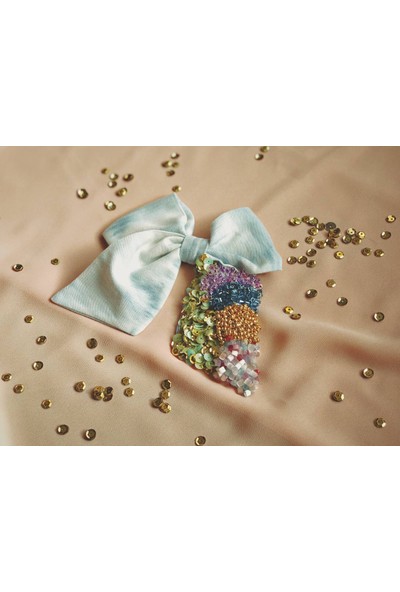 Bivalvia Accessories Jean Fiyonk Kuyruklu Karışık Renk Klipsli Toka