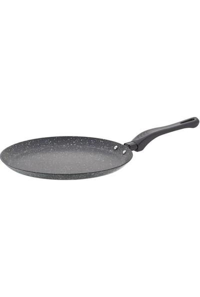 Luwi Shopping Gri Renk 24 cm Granit Krep Tava Luwi Shopping Gri Renk 24 cm Granit Krep Tava