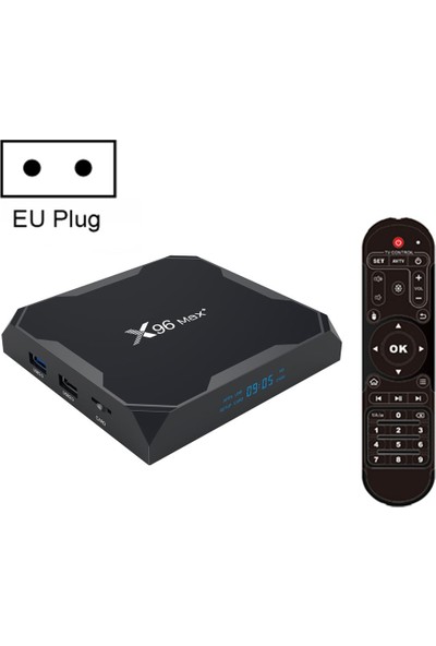 X96 Max + Android 9.0 Akıllı Tv Kutusu, 4gb + 64GB, Ab Tak X96 Max + Android 9.0 Akıllı Tv Kutusu, 4gb + 64GB, Ab Tak
