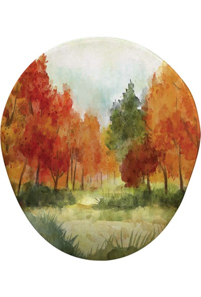 Onartem Sonbahar Renkleri Oval Bilek Destekli Mouse Pad Onartem Sonbahar Renkleri Oval Bilek Destekli Mouse Pad
