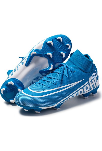 Xcity Futbol Ayakkabıları Erkekler Nefes Chuteira Futebol Kapalı Yüksek Top Futbol Kramponları Çim Futbol Cleats Sneakers Çocuklar Ag Futbol Ayakkabısı (Yurt Dışından)