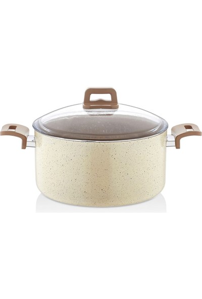 Luwi Shopping Krem Renk 26 cm Granit Derin Tencere Luwi Shopping Krem Renk 26 cm Granit Derin Tencere