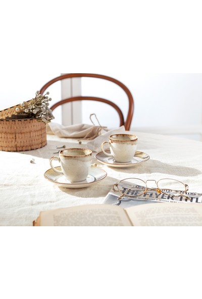 Mathilda 2 Kişilik Kahve Fincan Seti - 90 ml Mathilda 2 Kişilik Kahve Fincan Seti - 90 ml