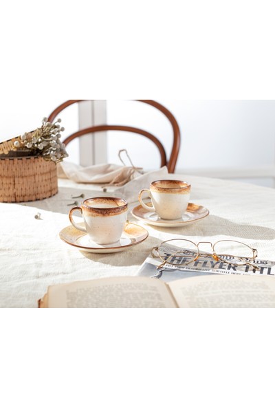 Mathilda 2 Kişilik Kahve Fincan Seti - 90 ml Mathilda 2 Kişilik Kahve Fincan Seti - 90 ml