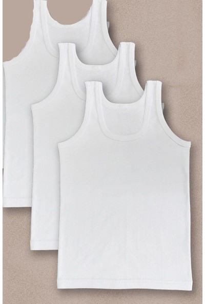 Della Moor Tan Yıldız Erkek Atlet 3'lü Beyaz