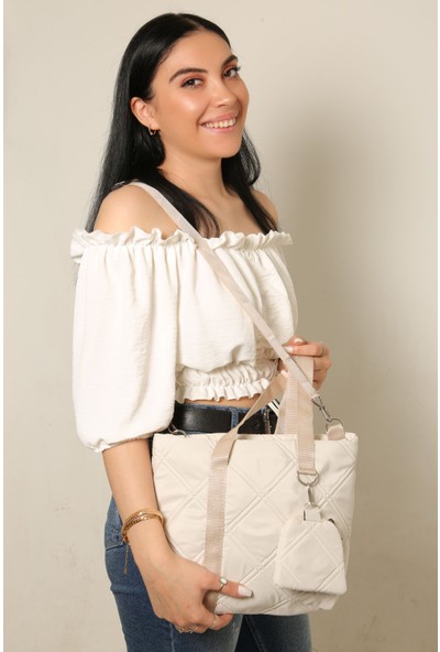 Emse Boutique Kadın Kapitone Desen Kol / Omuz Çantası Emse Boutique Kadın Kapitone Desen Kol / Omuz Çantası