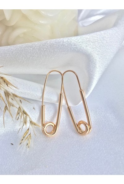 Saccuro Altın Kaplama Çelik Çengelli Iğne Model Küpe Vip Serisi Luxury Model