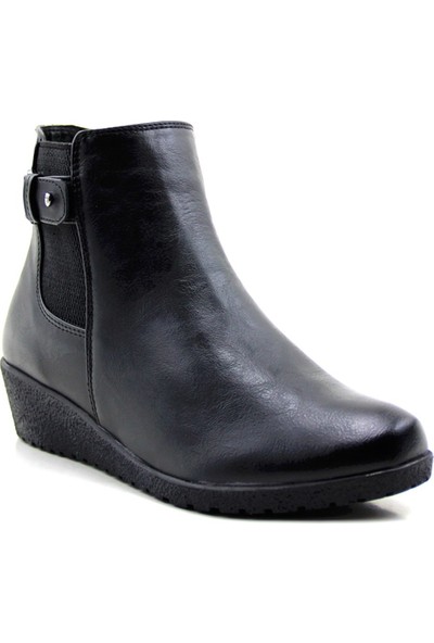 Polaris 156994 Siyah Fermuarlı Kadın Bot