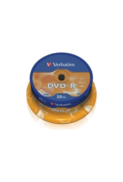 Verbatim 25'li 4.7 GB Dvd-R 120 mm Paket