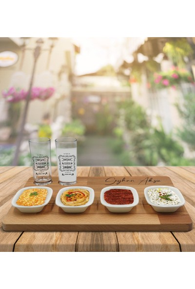 BK Kişiye Özel Yeşilçam Replikleri Seni Babandan Isteyeceğim Tasarımlı 2’li Rakı Bardağı ve Meze Tabaklı Doğal Masif Ahşap Servis Sunum Tepsisi Model 1 BK Kişiye Özel Yeşilçam Replikleri Seni Babandan Isteyeceğim Tasarımlı 2’li Rakı Bardağı ve Meze Tabaklı Doğal Masif Ahşap Servis Sunum Tepsisi Model 1