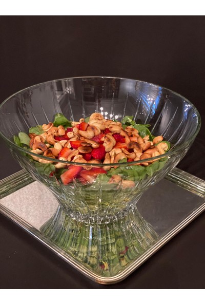 Dekorasyon Garajı Opella Kristal Kesme Kase 26 cm