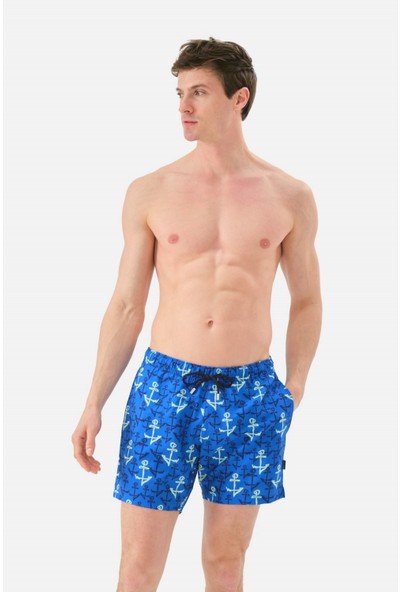 John Frank Deniz Şort All Over Cepli Mayo Short Erkek Mayo Short JFSSSWL36ANCHOR