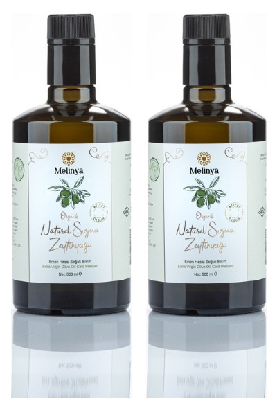 Melinya Organik Zeytinyağı Erken Hasat Soğuk Sıkım ( Soğuk Pres )Gerçek Zeytinyağı Premium Cam Şişe 500 ml x 2 Adet Melinya Organik Zeytinyağı Erken Hasat Soğuk Sıkım ( Soğuk Pres )Gerçek Zeytinyağı Premium Cam Şişe 500 ml x 2 Adet