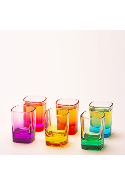 The Mask Elturko Özel Tasarım 6'lı Kahve Yanı Su Bardağı Seti