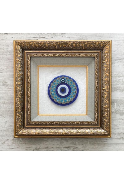 Huistgift Anadolu Motifleri Dekoratif Cam Nazar Boncuğu Ahşap Tablo -5 Huistgift Anadolu Motifleri Dekoratif Cam Nazar Boncuğu Ahşap Tablo -5