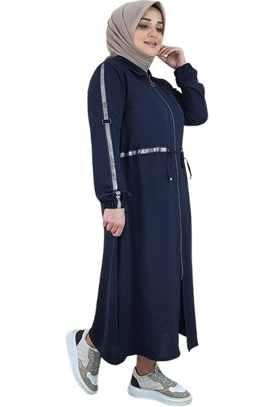 Pys Giyim Kadın Kolları Şeritli Tesettür Kap Pys Giyim Kadın Kolları Şeritli Tesettür Kap