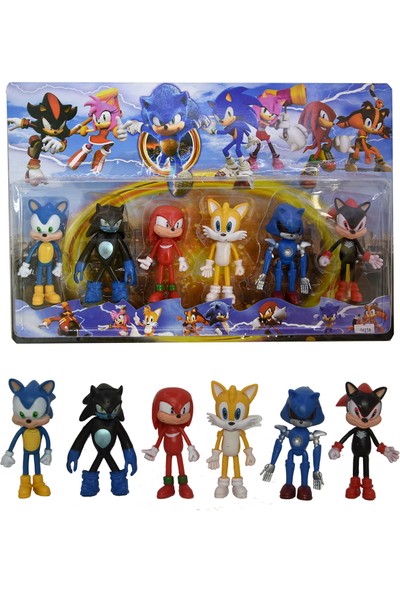 UDATOYS Kirpi Sonic Gölge Knuckles Tails Werehog Metal Sonik 6lı Oyuncak UDATOYS Kirpi Sonic Gölge Knuckles Tails Werehog Metal Sonik 6lı Oyuncak