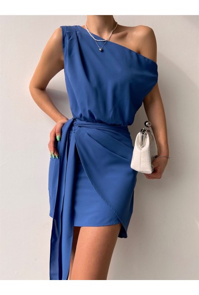 Tanba Kadın Mavi Elbise