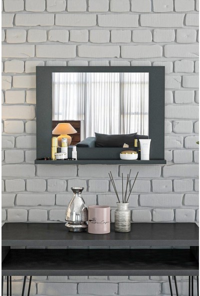 L'occi Concept Miami Dekoratif 60X45 cm Antre Hol Koridor Duvar Salon Mutfak Banyo Wc Ofis Antrasit Ayna L'occi Concept Miami Dekoratif 60X45 cm Antre Hol Koridor Duvar Salon Mutfak Banyo Wc Ofis Antrasit Ayna