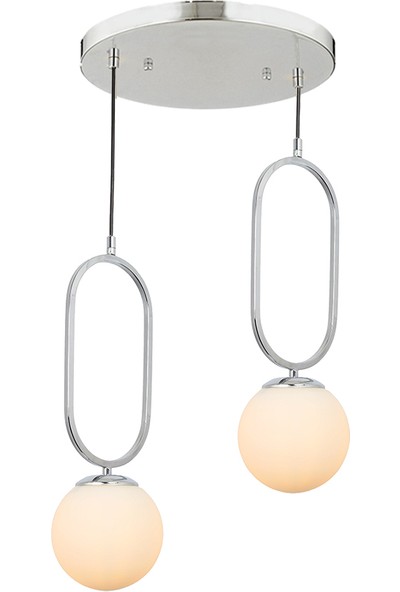 TT Aydınlatma TT016-2 Kr Tt Aydınlatma Krom Kaplama Beyaz Camlı 2 Li Avize TT Aydınlatma TT016-2 Kr Tt Aydınlatma Krom Kaplama Beyaz Camlı 2 Li Avize